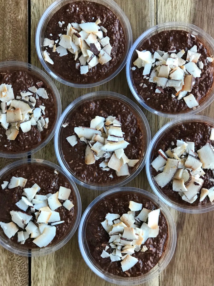 Pudding chia cacao 85% & pacanes – La Pique assiette